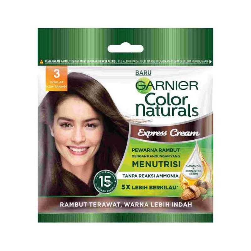 Jual GARNIER Color Natural Express Sachet 3 Coklat Kehitaman | Shopee ...