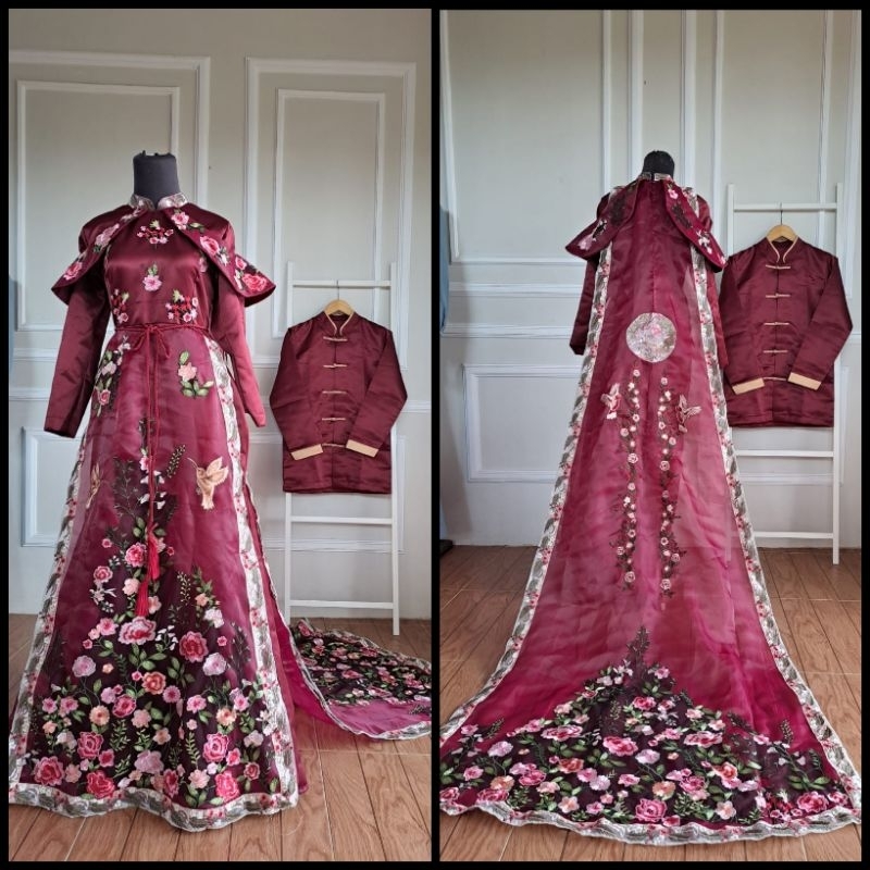 Jual Cheongsam dress couple / Baju china chinese / sangjit / qipao ...