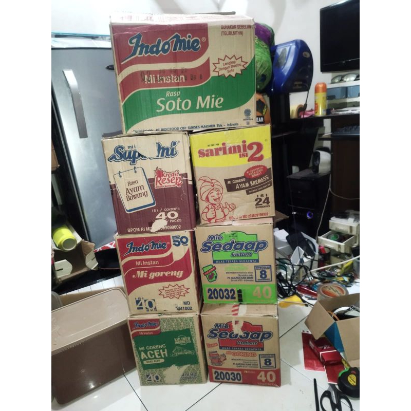 Jual kardus bekas mie instan dus indomie box packing grosir lebih murah ...