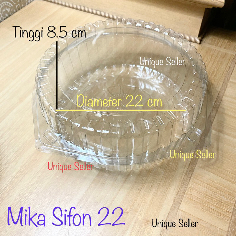 Jual Mika Bolu Bulat Sifon 22 cm Tinggi 8.5 cm Per Pcs / Mika SF 22 Tinggi 8.5 Cm / Mika Bulat ...