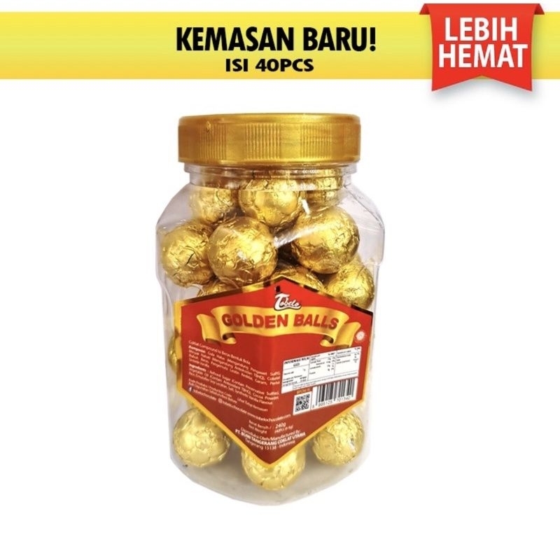 Jual Golden Balls Tobelo biskuit cokelat isi 40 pcs | Shopee Indonesia