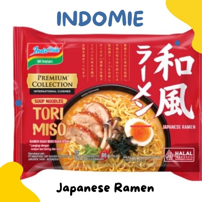 Jual Indomie Premium Collection Japanese Ramen, Rasa Tori Miso (mie ...