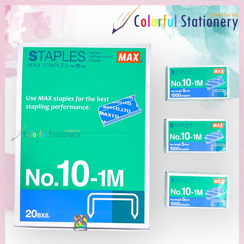 Jual Isi Staples / Refil Stapler MAX No.10 (Pcs) | Shopee Indonesia