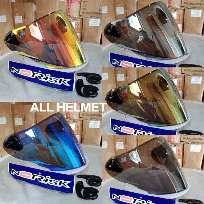 Jual KACA FLAT VISOR IRIDIUM PNP NHK R6 (ORIGINAL NORISK & CLEAR ...