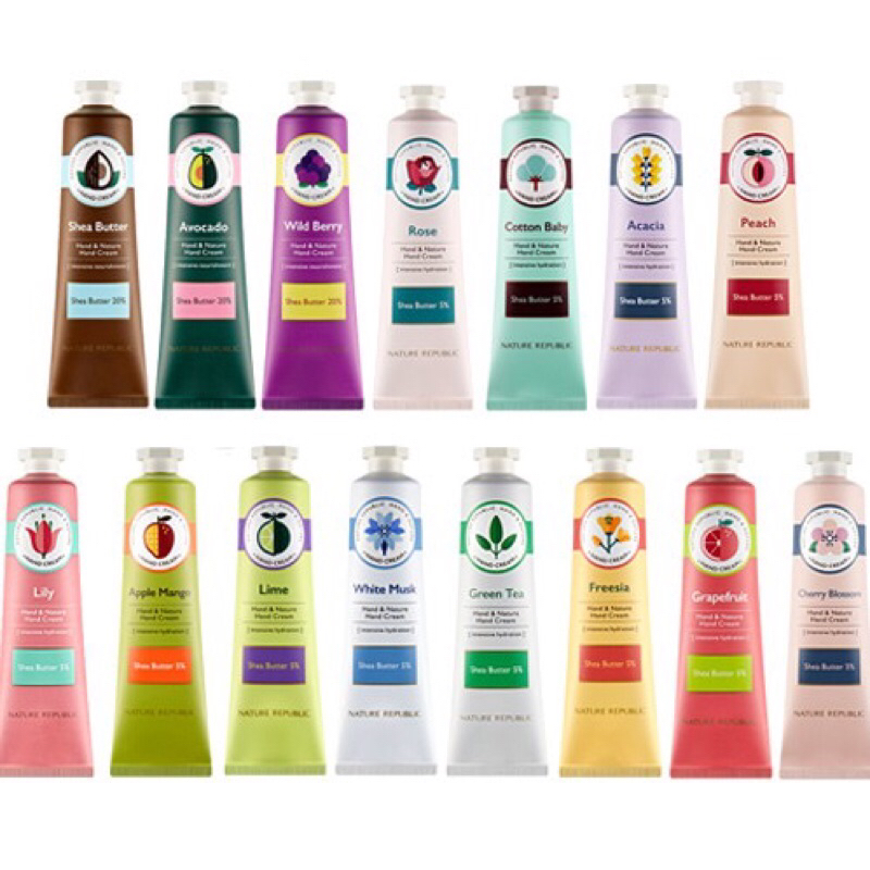 Jual NATURE REPUBLIC Hand & Nature Hand Cream 30ml (ED 09/2025 ...