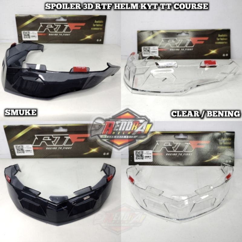Jual Spoiler KYT TT Course 3D RTF Smoke. Original 100% Spoiler 3D RTF ...