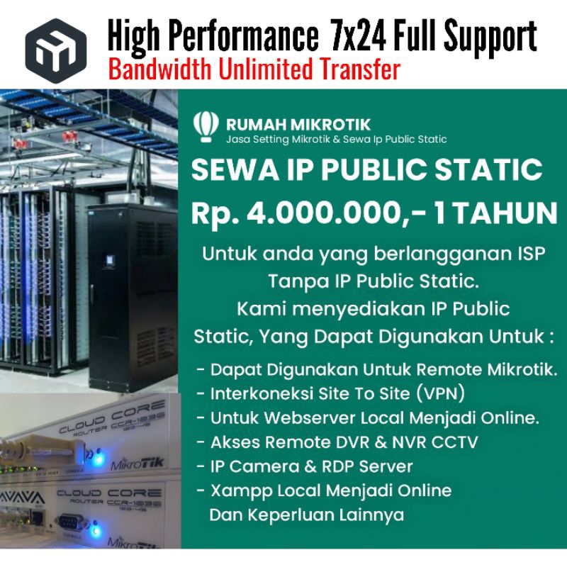 Jual mikrotik sewa layanan ip public static pertahun | Shopee Indonesia Jual mikrotik sewa layanan ip public static pertahun | Shopee Indonesia