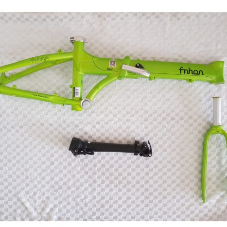 Jual Frame Fork plus Handlepost Fnhon Blast Discbrake Warna Hijau Green ...