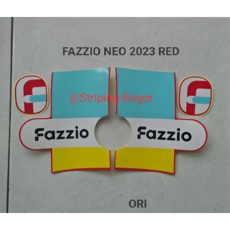 Jual Striping Stiker Motor Yamaha Fazzio Neo 2023 Red ORI | Shopee ...