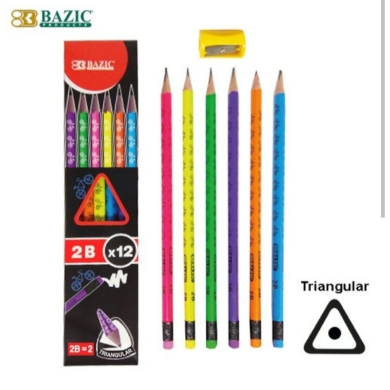 Jual (1pcs) Pensil basic/pensil segitiga/pensil untuk belajar menulis ...