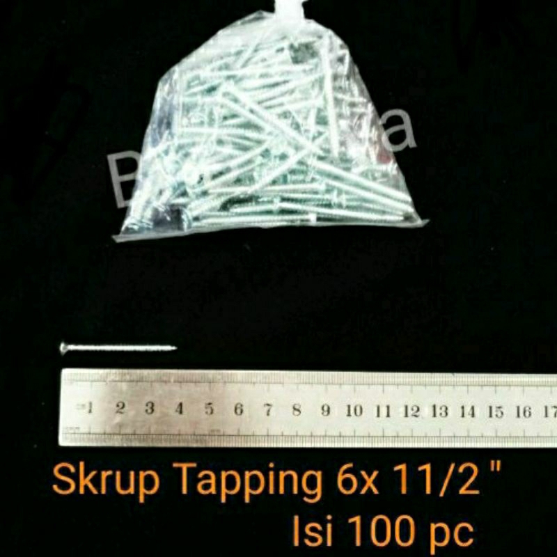 Jual [Harga 100pcs] Skrup/Sekrup Tapping JF (+) 6 x 1 ½" | Shopee Indonesia