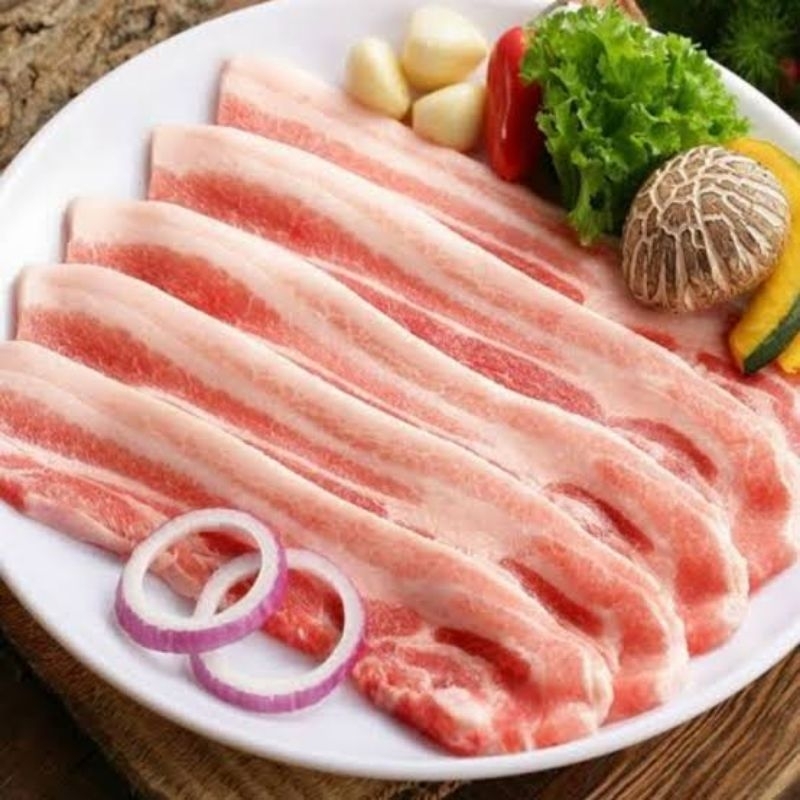 Jual Daging Babi Iris / Pork Slice ( Samcan / Kapsim / Bacon ) 250gr ...