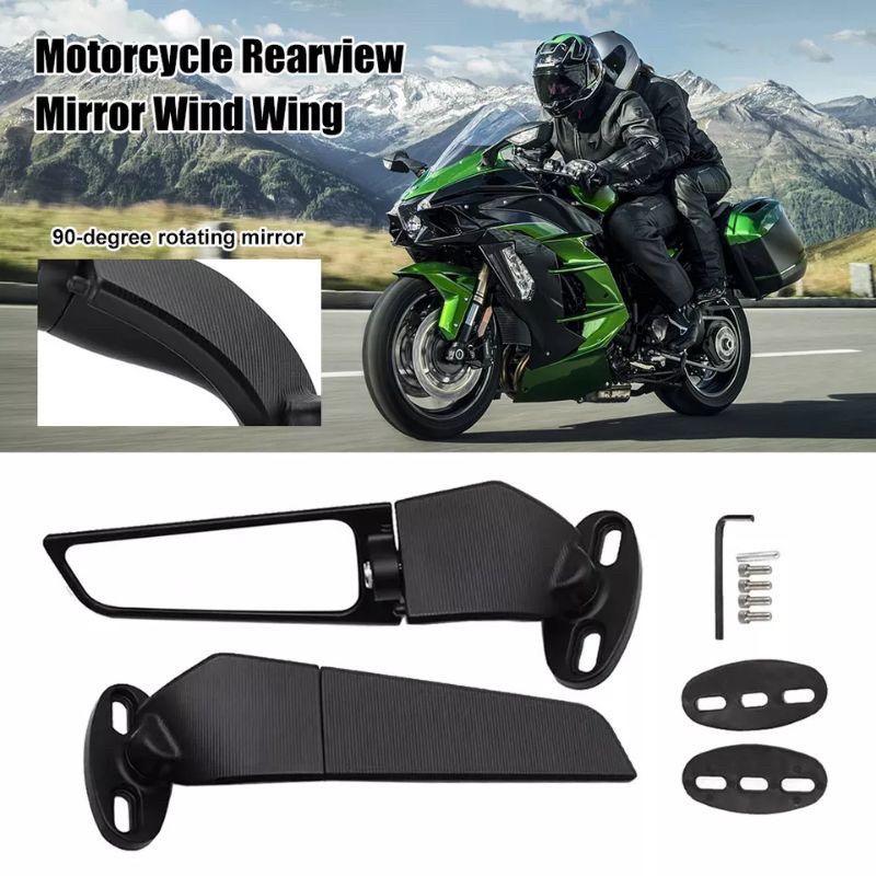 Jual spion winglet standar full cnc stealth mirror Rizoma ninja zx25R ...