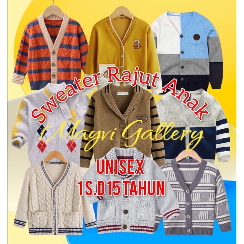 Jual 1 s.d 15 Tahun / Sweater Rajut Anak/ Sweater Anak / Baju Hangat ...