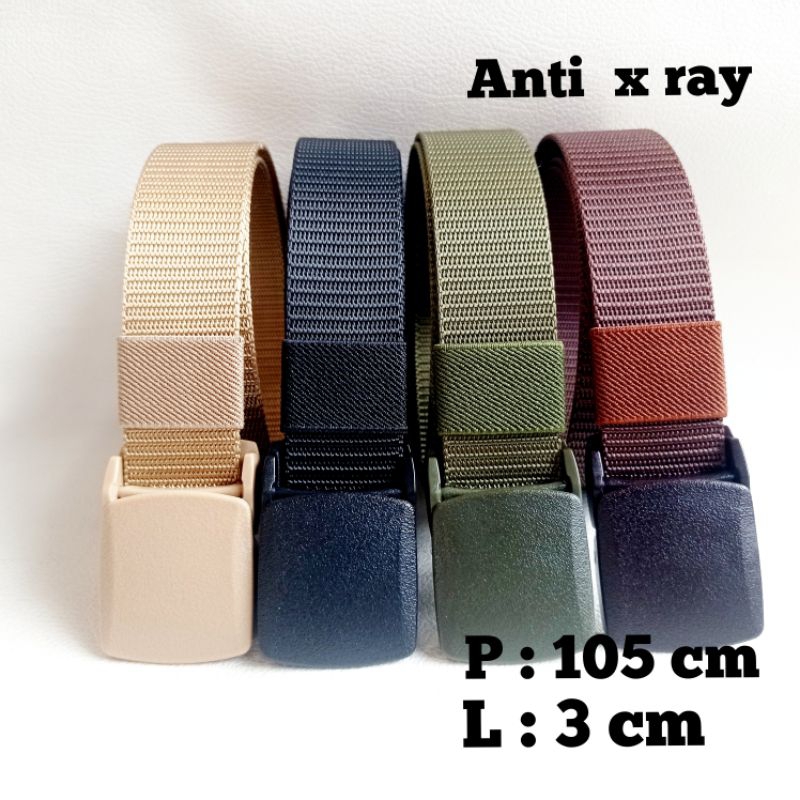 Jual GESPER BANDARA ANAK/IKAT PINGGANG ANAK KANVAS ANTI X RAY /SABUK KEPALA PLASTIK | Shopee ...