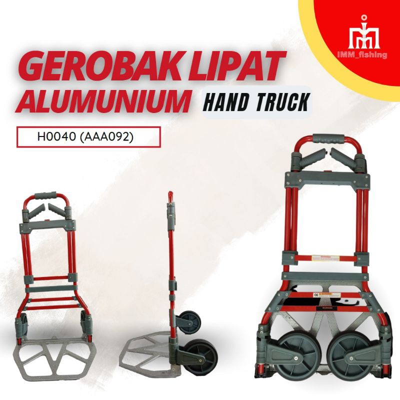 Jual GEROBAK LIPAT ALUMUNIUM HAND TRUCK | Trolley | Troli | Shopee ...