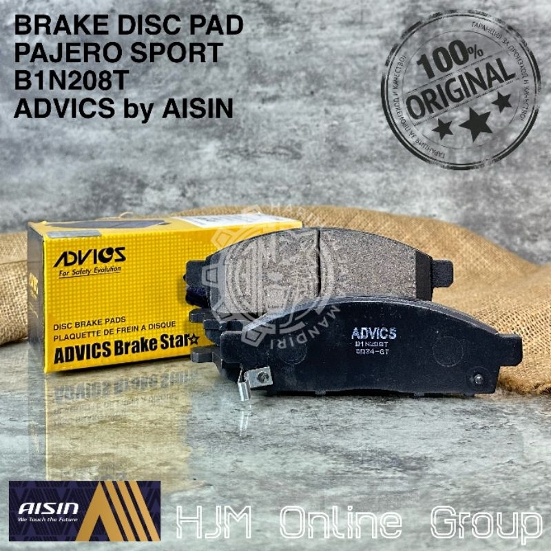 Jual BRAKE DISC PAD - KAMPAS REM DEPAN PAJERO TRITON ADVICS by AISIN ...