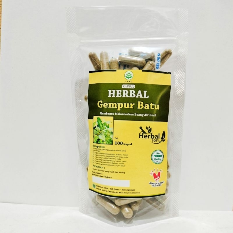 Jual Gempur Batu AMPUH Atasi Batu GINJAL isi 100 kapsul Cura | Shopee ...