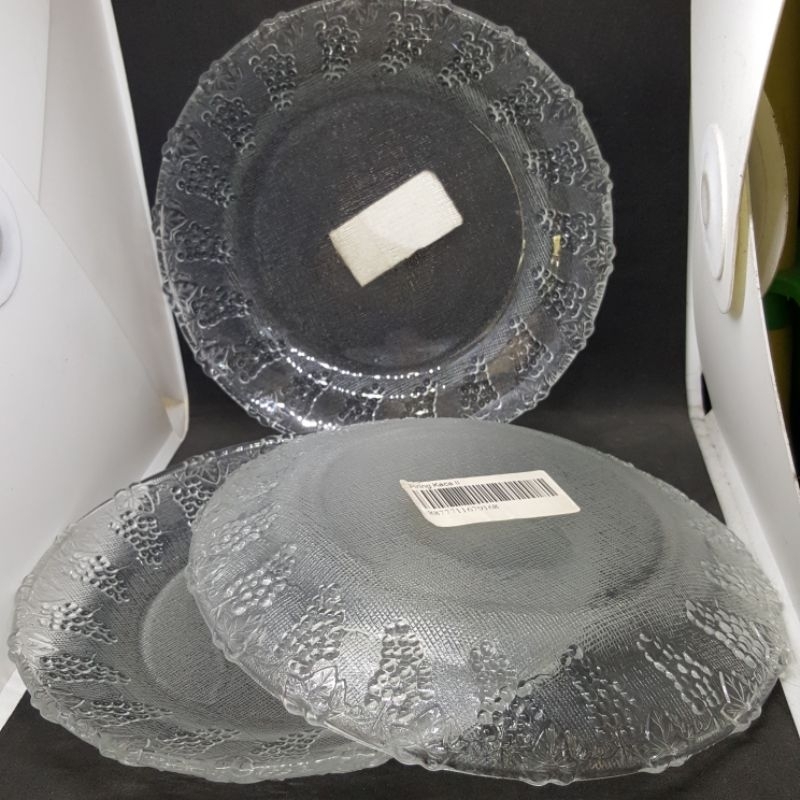 Jual Piring Kaca II anggur/ piring serbaguna/ piring tamu/ piring pesta ...