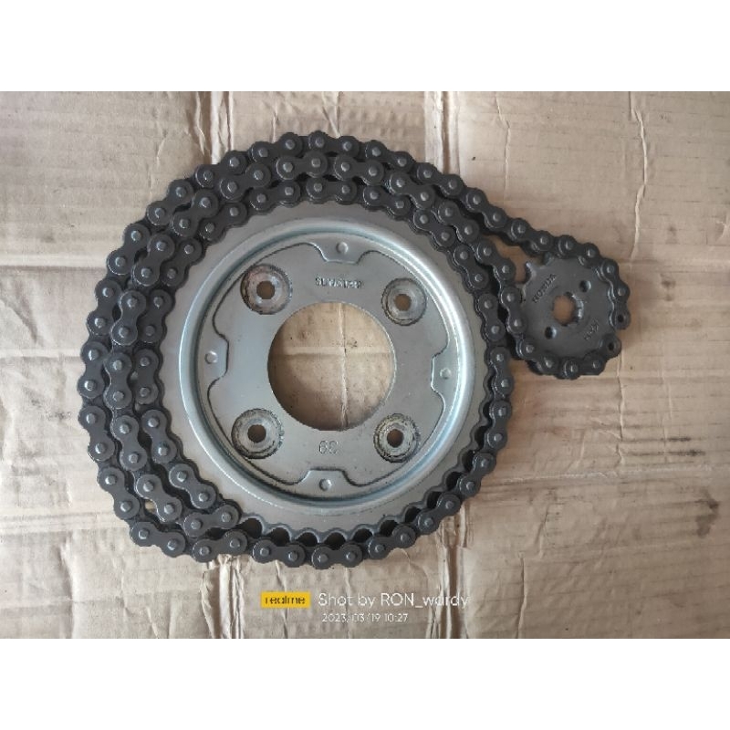 Jual GEAR SET RANTAI ORIGINAL SUNSTAR RPL SUPRA 125 REVO ABS KARISMA ...