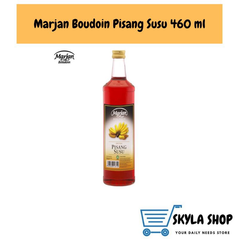 Jual Sirup Marjan Boudoin Pisang Susu 460 ml | Shopee Indonesia