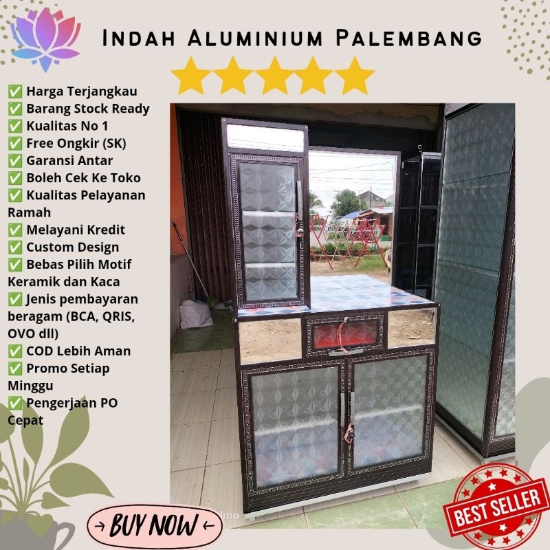 Jual MEJA RIAS MINIMALIS ALUMINIUM MURAH (FREE RODA) PALEMBANG | Shopee ...