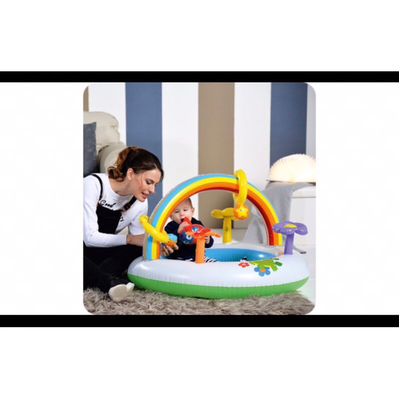 Jual Baby Playgym Inflatable Rainbow Playcenter Alas Main Bayi | Shopee ...