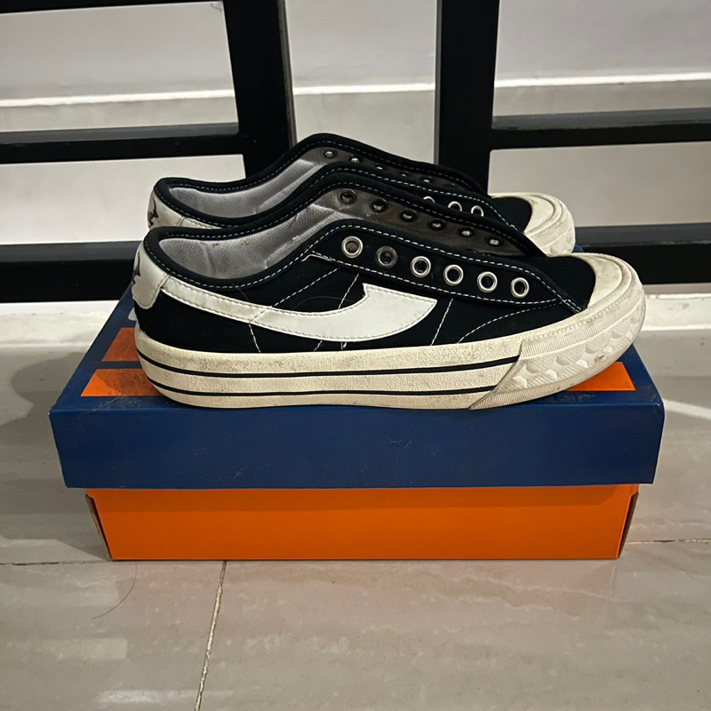 Jual Sepatu Compass Retrograde black and white | Shopee Indonesia