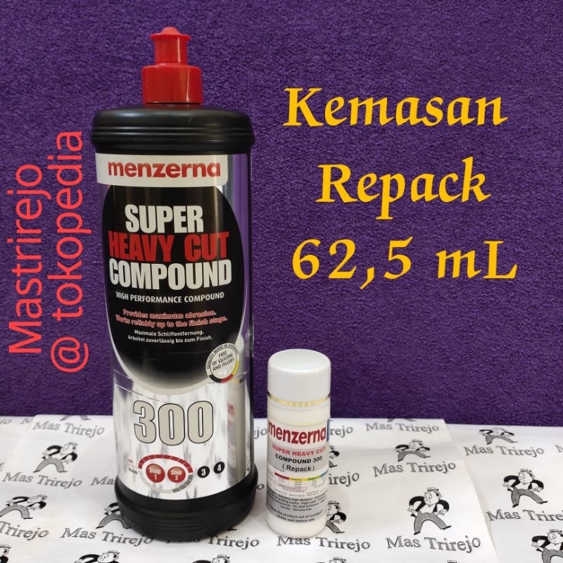 Jual Menzerna Super Heavy Cut Compound 300 REPACK 62,5 mL | Shopee ...