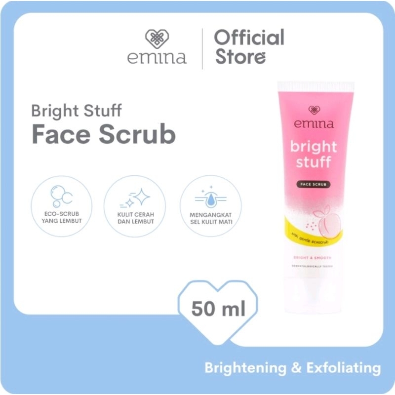 Jual Emina Bright Stuff Face Scrub 50ml | Shopee Indonesia