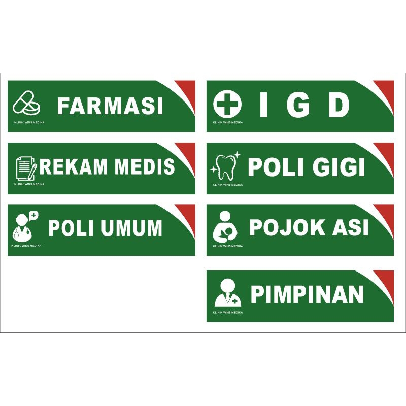 Jual sign Label Acrylic custom papan nama Ruangan | Shopee Indonesia