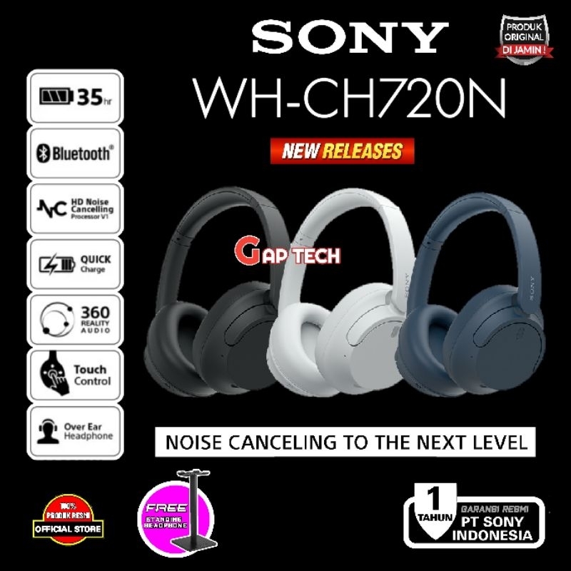 Jual Sony WH CH720N / CH 720N / CH720 N / WHCH720N Successor WH CH710N ...