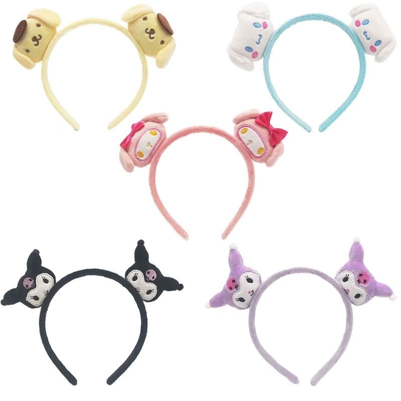 Jual Bando 2 boneka kuromi melody cinnamoroll sanrio new trendy kpop ...