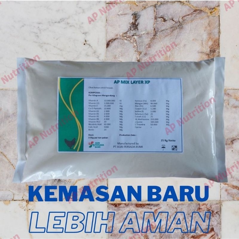 Jual AP MIX LAYER XP @1KG (Premix Tambahan Pakan Ayam Petelur / Layer ...