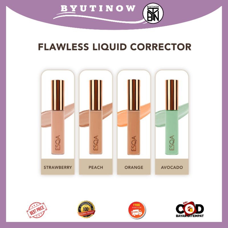 Jual Esqa Flawless Liquid Corrector FullSize & Original | Shopee Indonesia