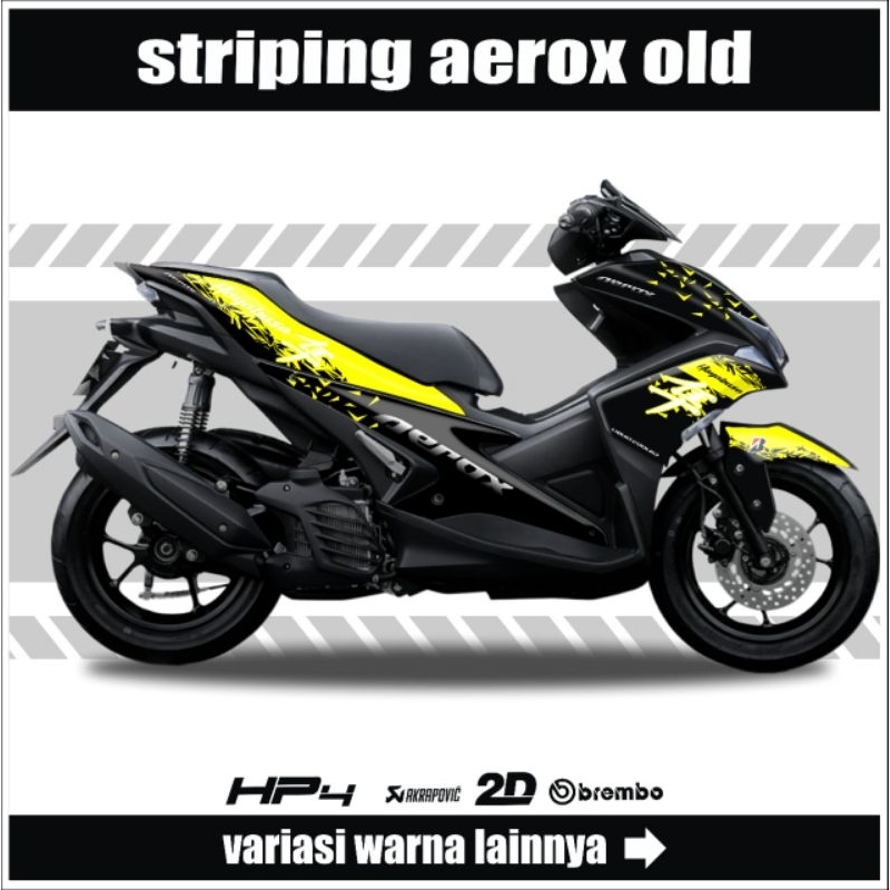 Jual Striping Yamaha Aerox Old / Sticker Motor Arrox Old Motiv Hayabusa ...