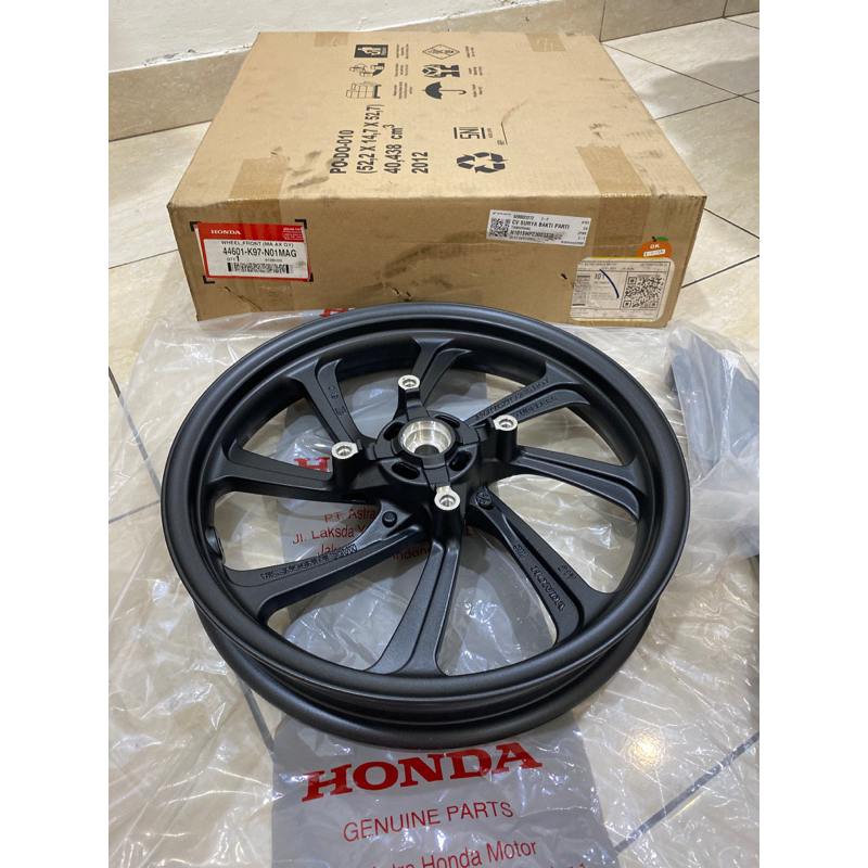 Jual VELG DEPAN BELAKANG K97 PCX 150 NEW 2017-2021 HITAM GOLD EMAS ...