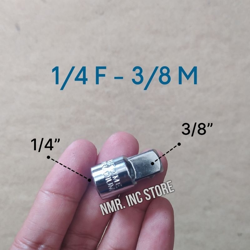 Jual Adaptor Mata Kunci Shock 1/4", 3/8", 1/2", Converter Adapter Stang ...