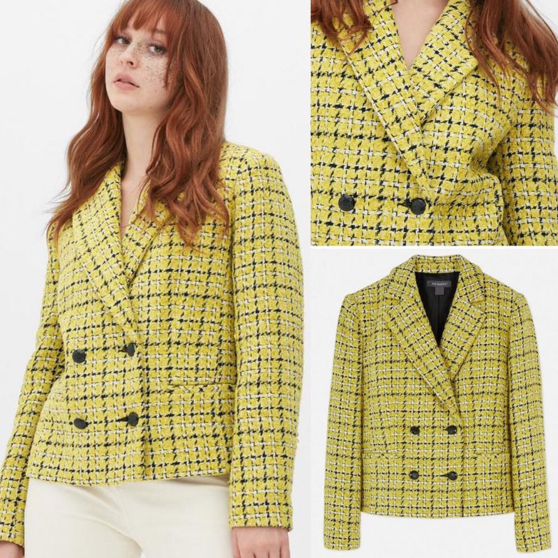 Jual YELLOW TWEED BLAZER (RESTOCK!) | Shopee Indonesia