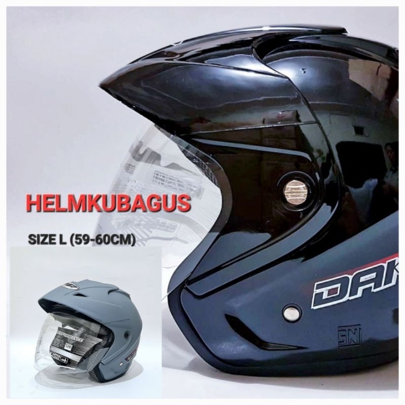 Jual Helm Motor Helem Half Face Dewasa SNI tipe Dakkar helm cowok cewek ...