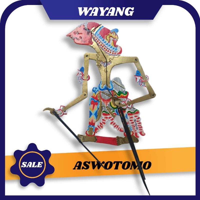 Jual ASWATAMA/ASWOTOMO TOKOH WAYANG KULIT WAYANG KERTAS KARTON DUPLEK ...