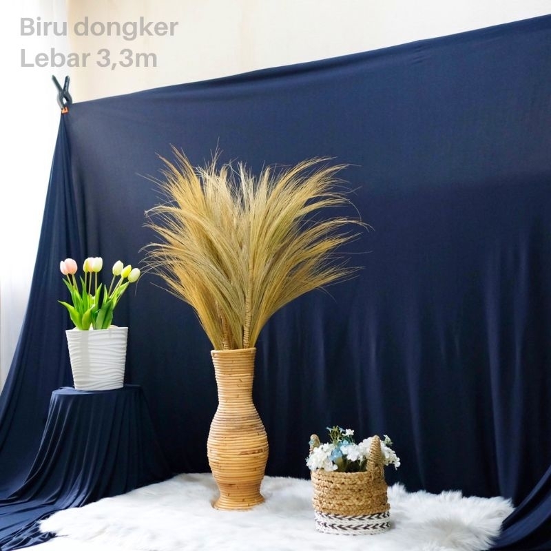 Jual KAIN BACKDROP BIRU DONGKER BACKGROUND DEKORASI DECOR POLOS LAYAR ...