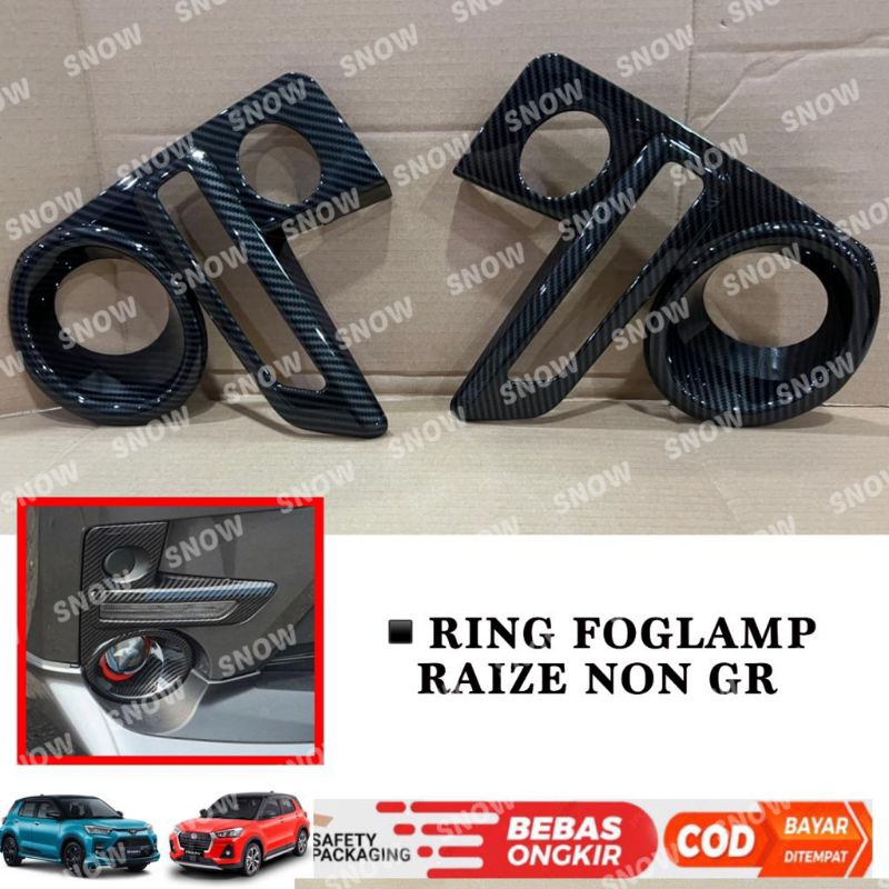 Jual Cover Fog Lamp Raize GR 2021 2022 2023 2024 UP Foglamp Carbon ...