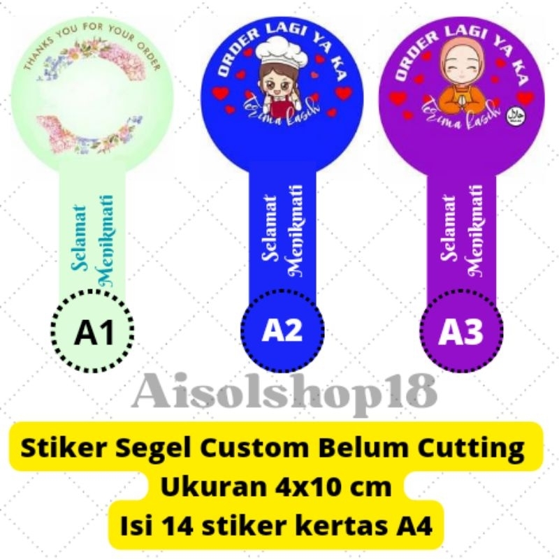 Jual STIKER CUSTOM SEGEL TOPLES ISI 14 STIKER UKURAN 4X10 | Shopee ...