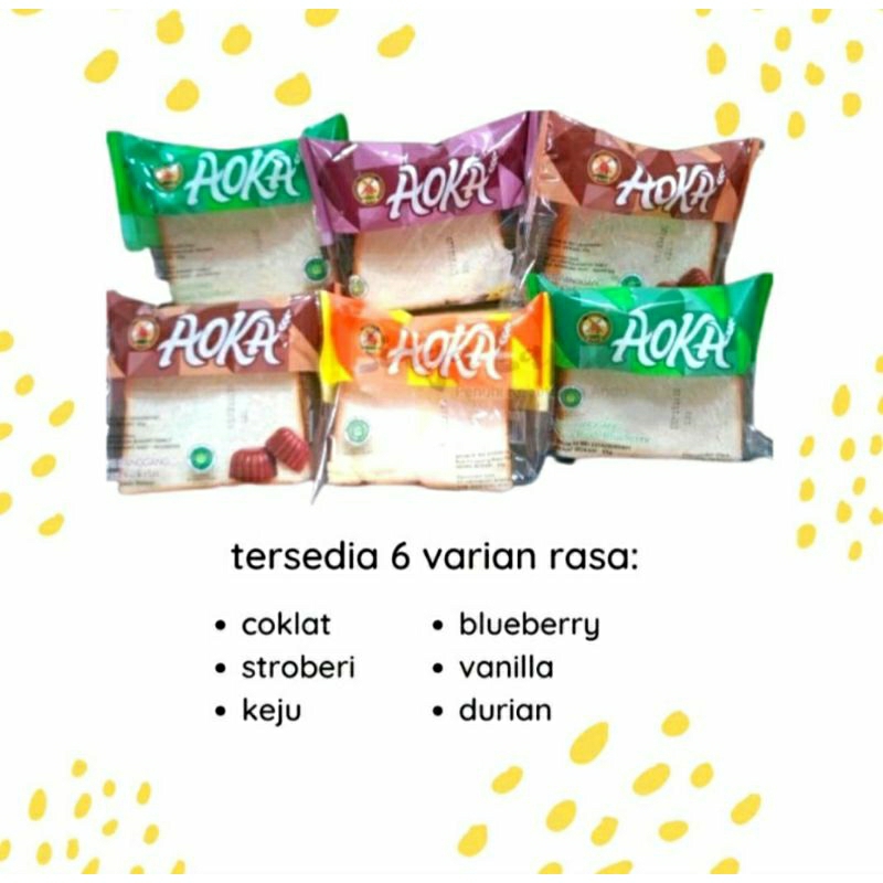 Jual 1 DUS AOKA ROTI PANGGANG / ROTI GULUNG ALL VARIAN RASA | Shopee ...