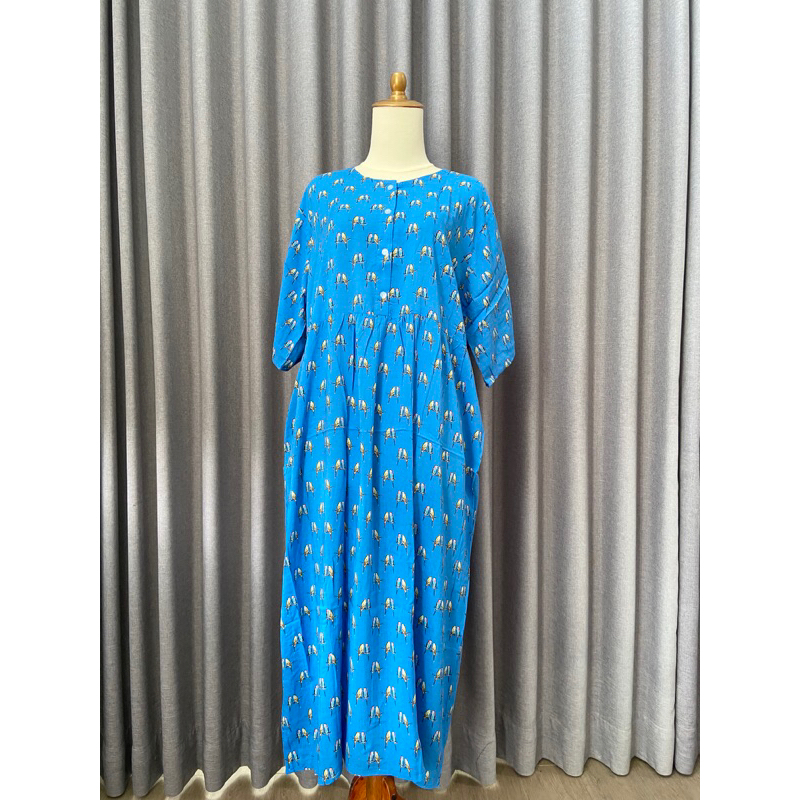 Jual homedress daster biru bird mimamode busui friendly | Shopee Indonesia