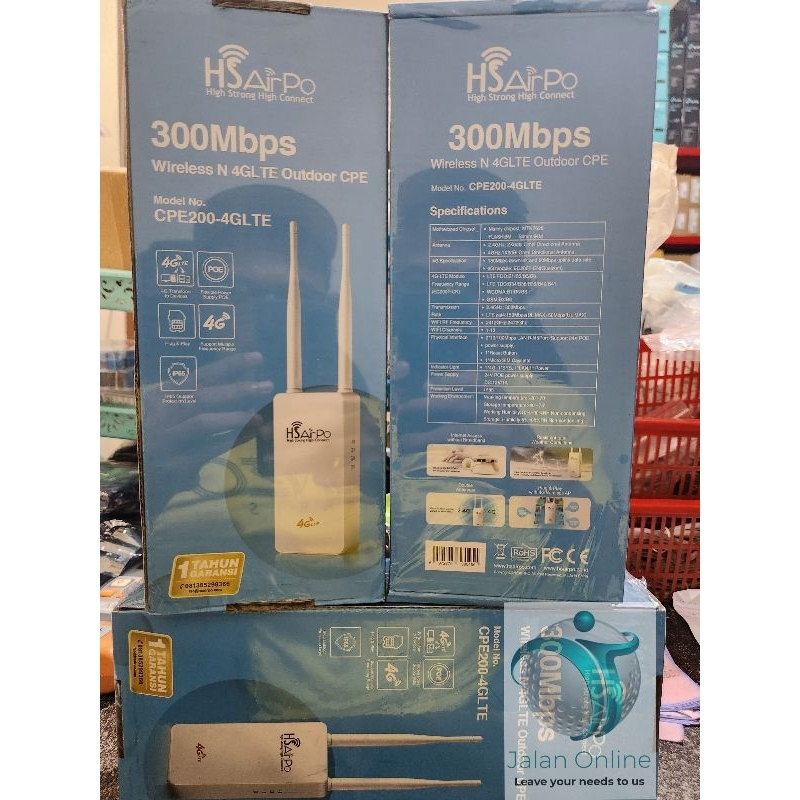 Jual HSAIRPO CPE200 4G LTE Outdoor Wireless 2.4Ghz 300Mbps HS Airpo ...