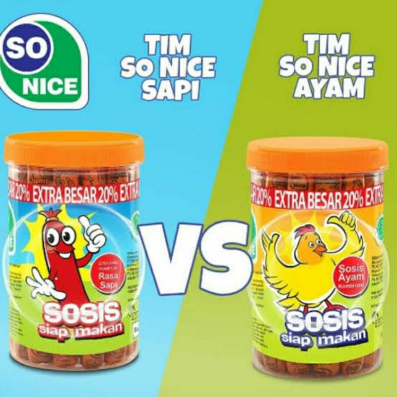 Jual Sonice sosis siap makan | so nice 1 toples isi 24 pcs | Shopee Indonesia