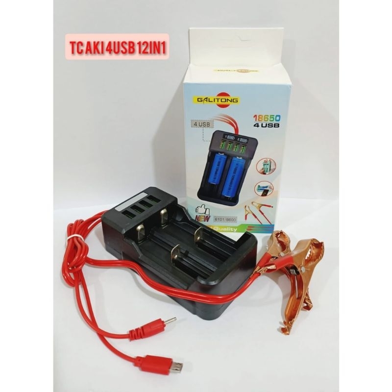 Jual CHARGER HP AKI 4 USB UNIVERSAL DC ( AKI ) | Shopee Indonesia