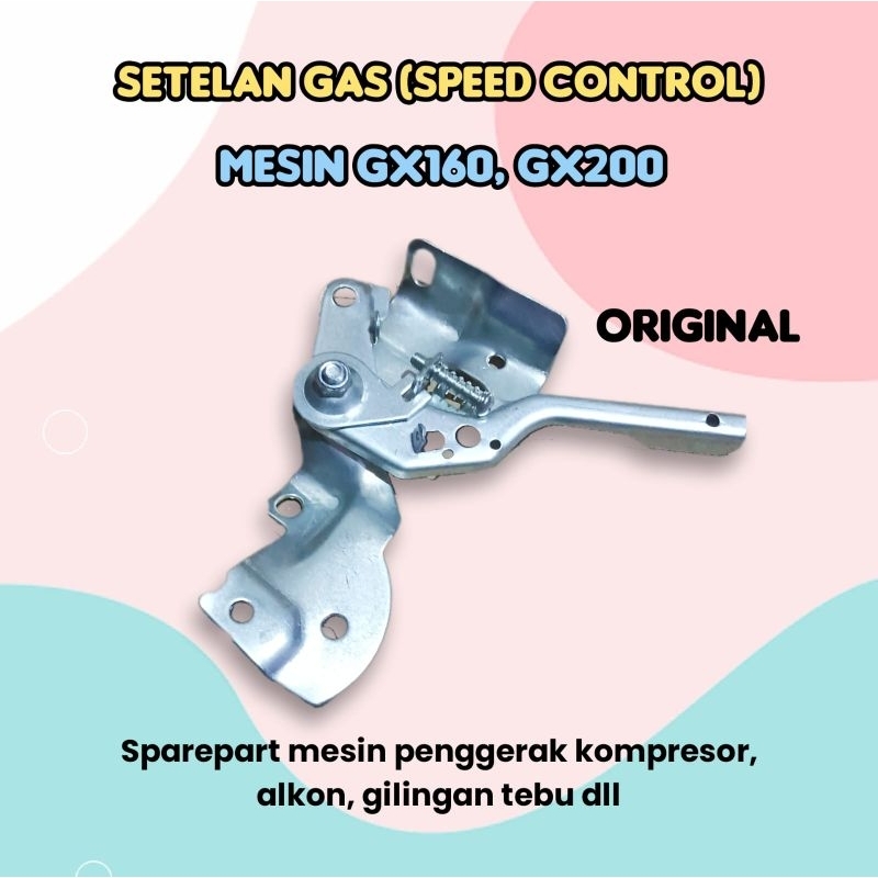 Jual Plat pengatur gas | throttle lever mesin penggerak bensin type GX ...